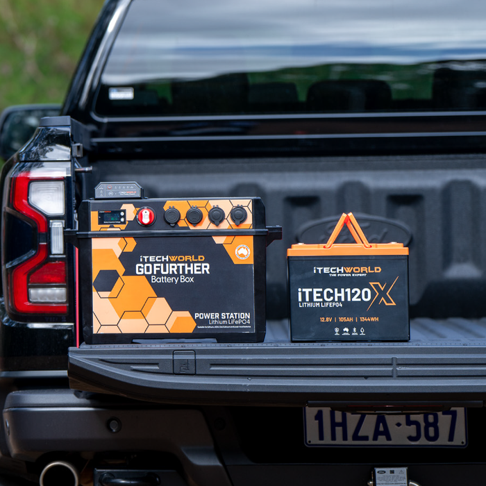 iTECH120X Deep Cycle Lithium Battery with Bluetooth LiFePO4 105Ah ...