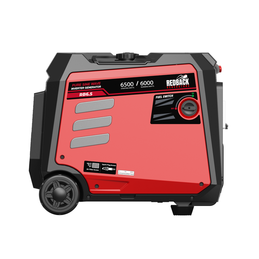 Redback RB6.5 Portable Inverter Generator 6500W 6.5KVA