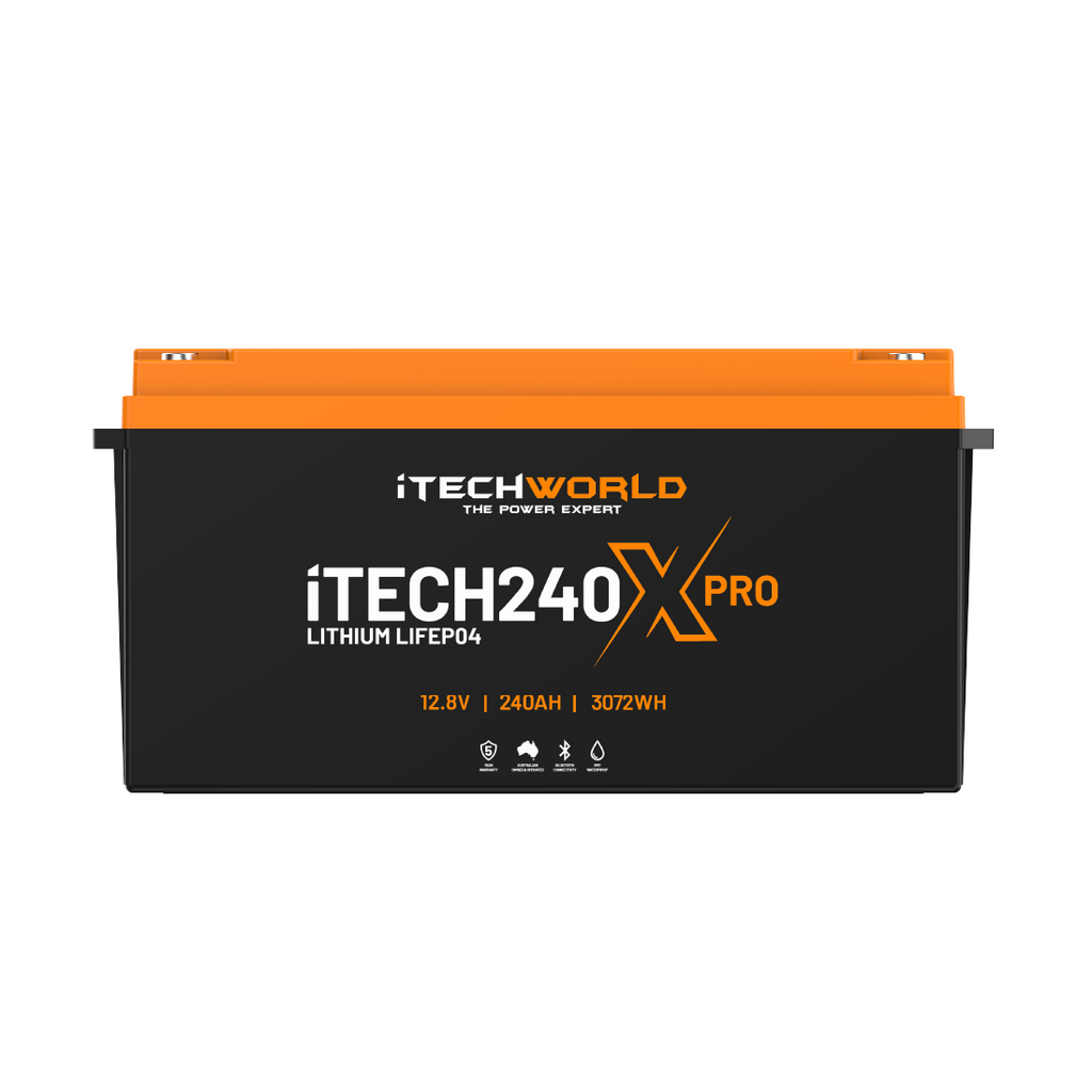 iTECH240X PRO 240Ah Deep Cycle Lithium Battery with Bluetooth LiFePO4 ...