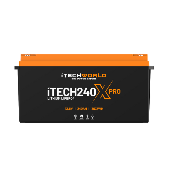 iTECH240X PRO 240Ah Deep Cycle Lithium Battery with Bluetooth LiFePO4 ...