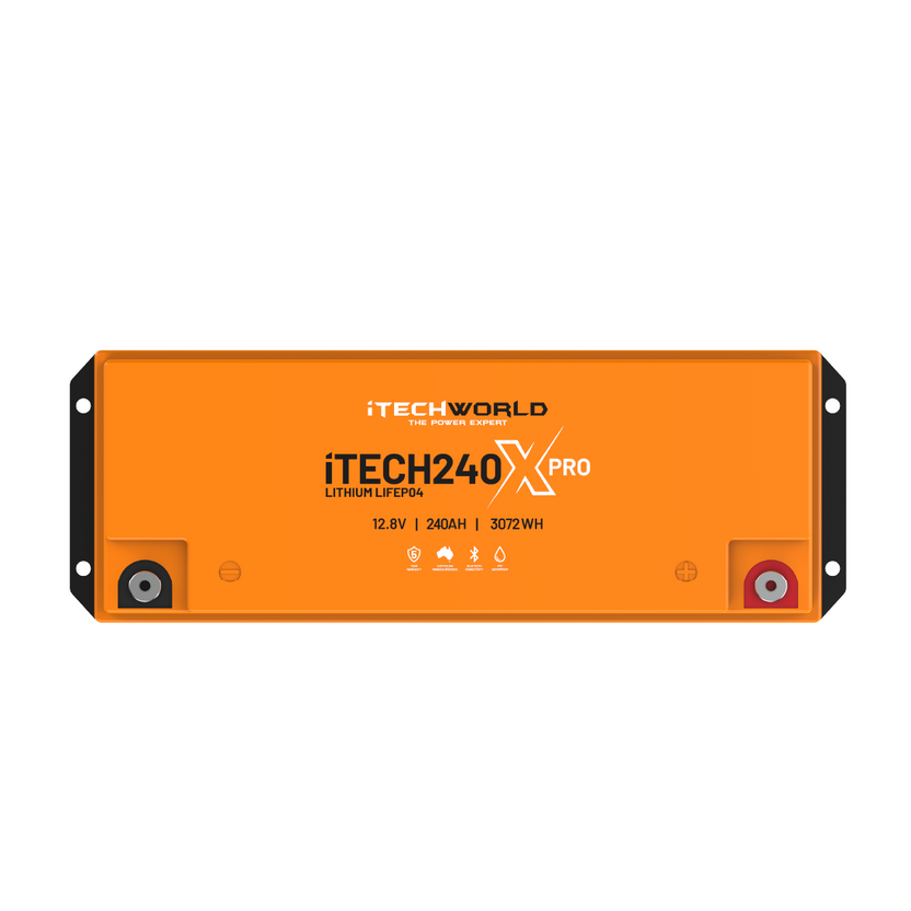 iTECH240X PRO 240Ah Deep Cycle Lithium Battery with Bluetooth LiFePO4 ...