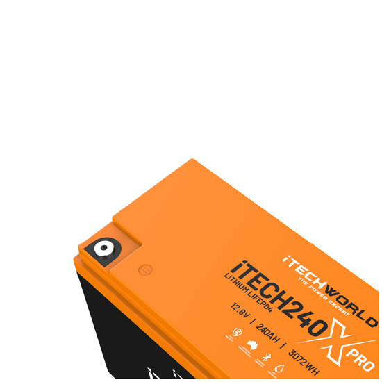 iTECH240X PRO 240Ah Deep Cycle Lithium Battery with Bluetooth LiFePO4 ...