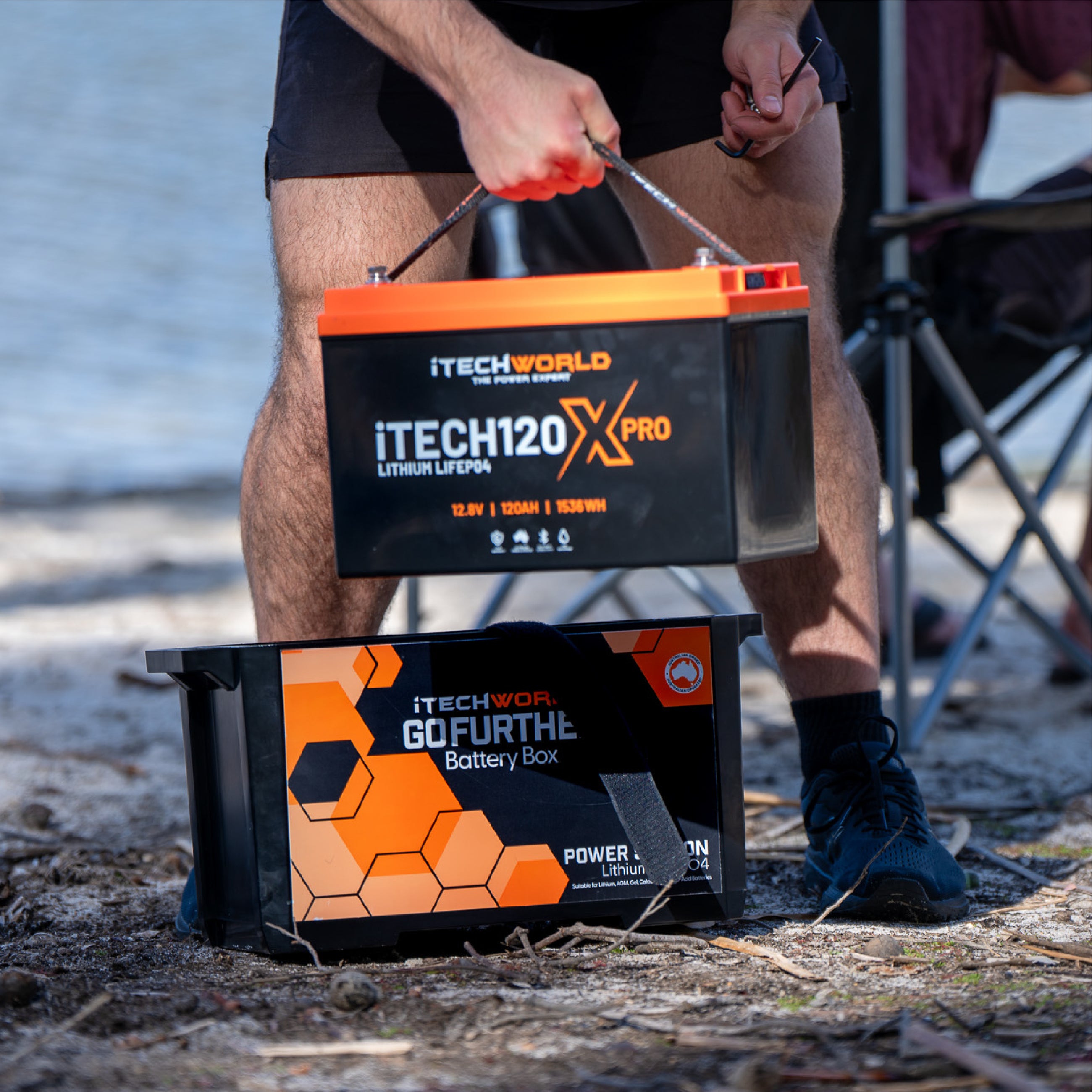 iTECH120X PRO Lithium Deep Cycle Battery with Bluetooth LiFePO4 120Ah ...