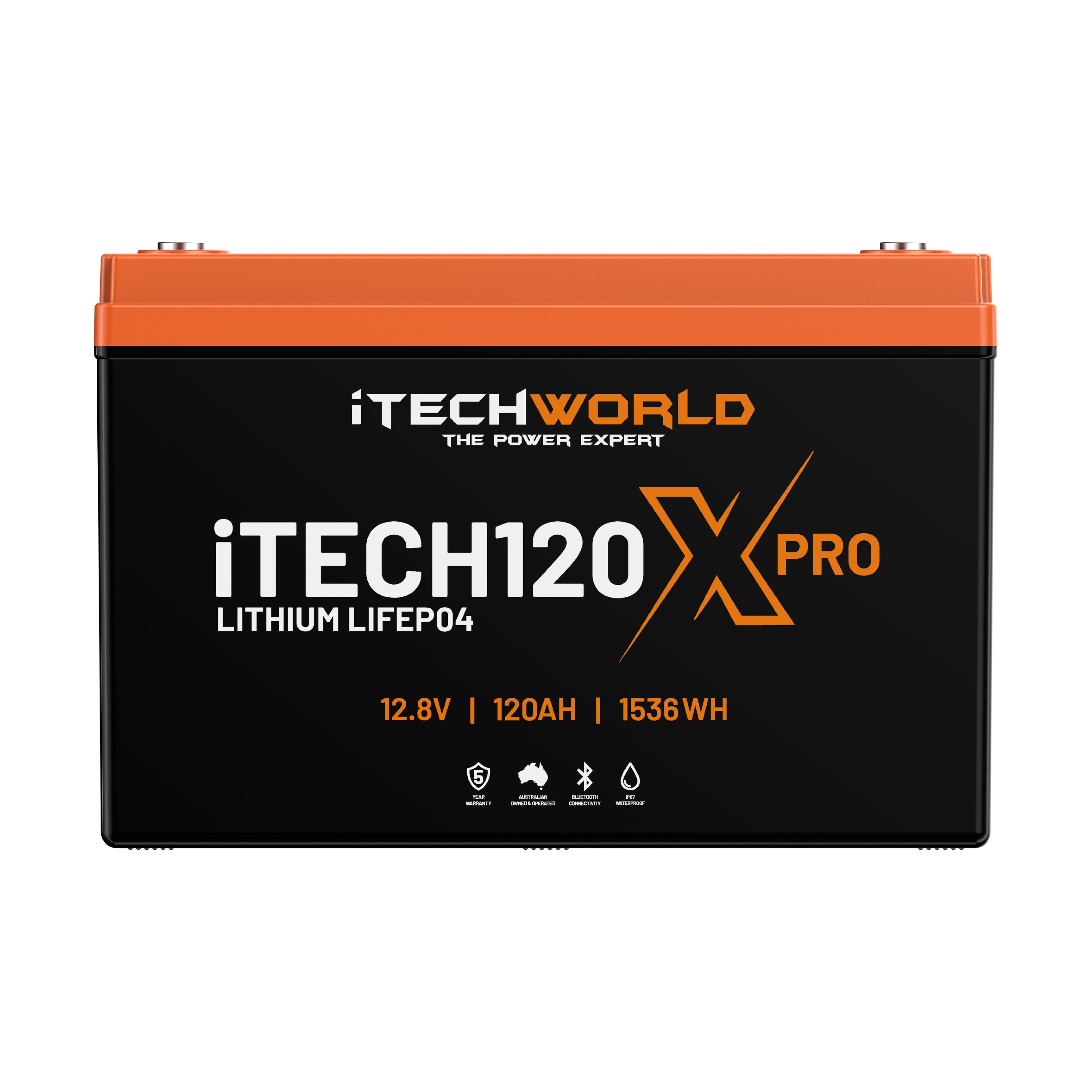 iTECH120X PRO Lithium Deep Cycle Battery with Bluetooth LiFePO4 120Ah