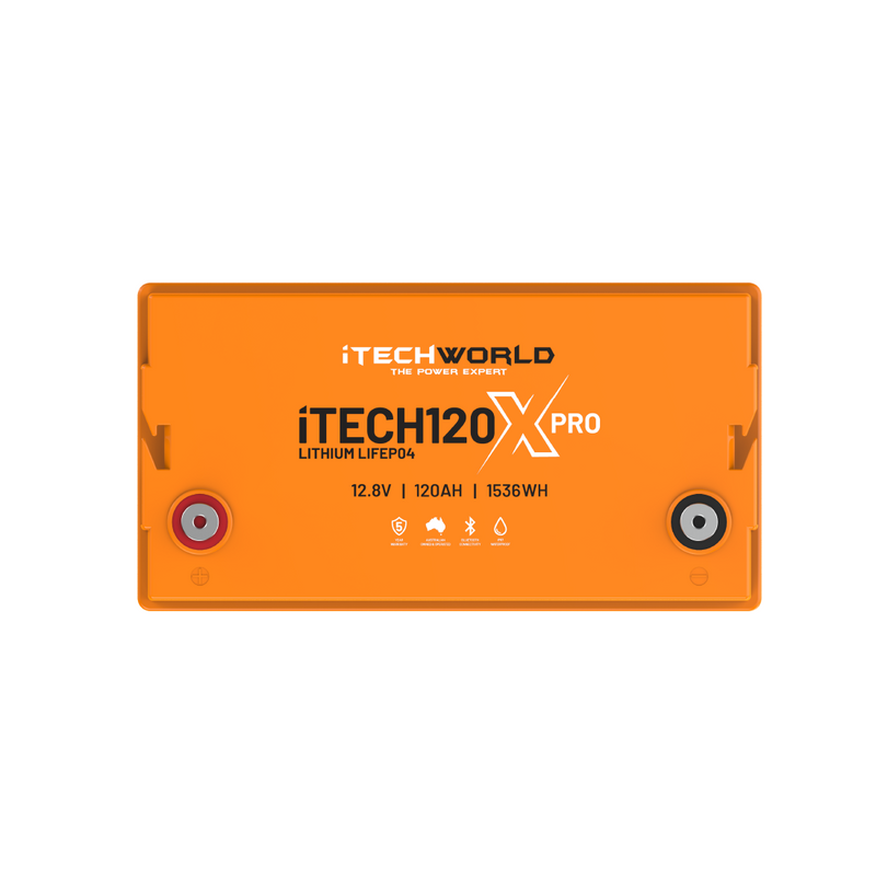 iTECH120X PRO Lithium Deep Cycle Battery with Bluetooth LiFePO4 120Ah ...