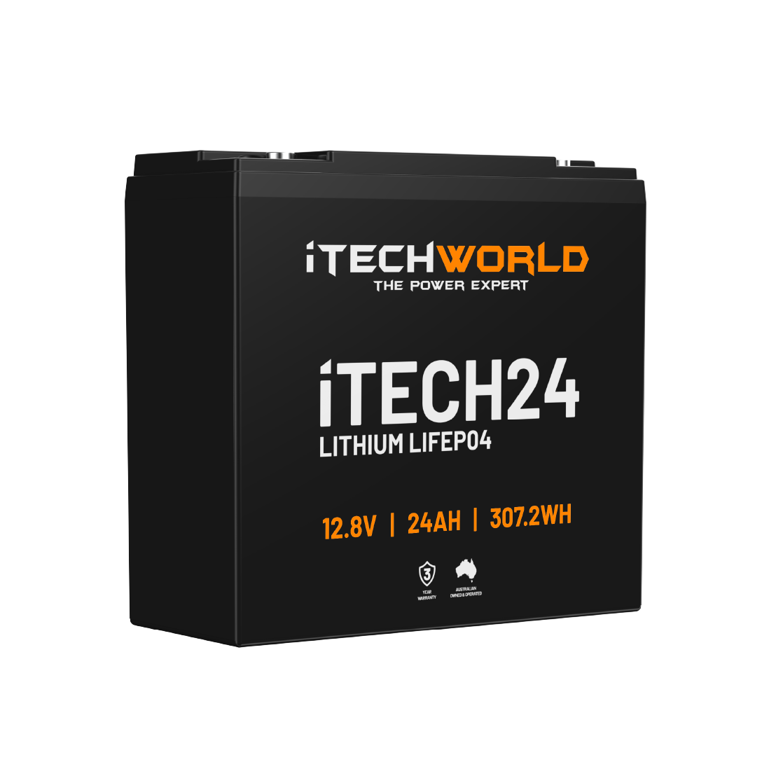 iTECH24 Deep Cycle Lithium Battery LiFePO4 24Ah | iTechworld