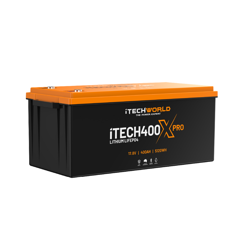 iTECH400X PRO 400Ah Lithium Deep Cycle Battery with Bluetooth LiFePO4 ...