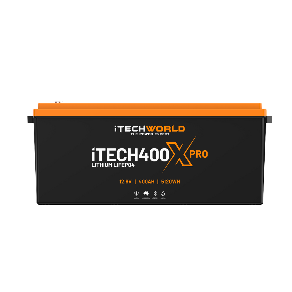 iTECH400X PRO 400Ah Lithium Deep Cycle Battery with Bluetooth LiFePO4