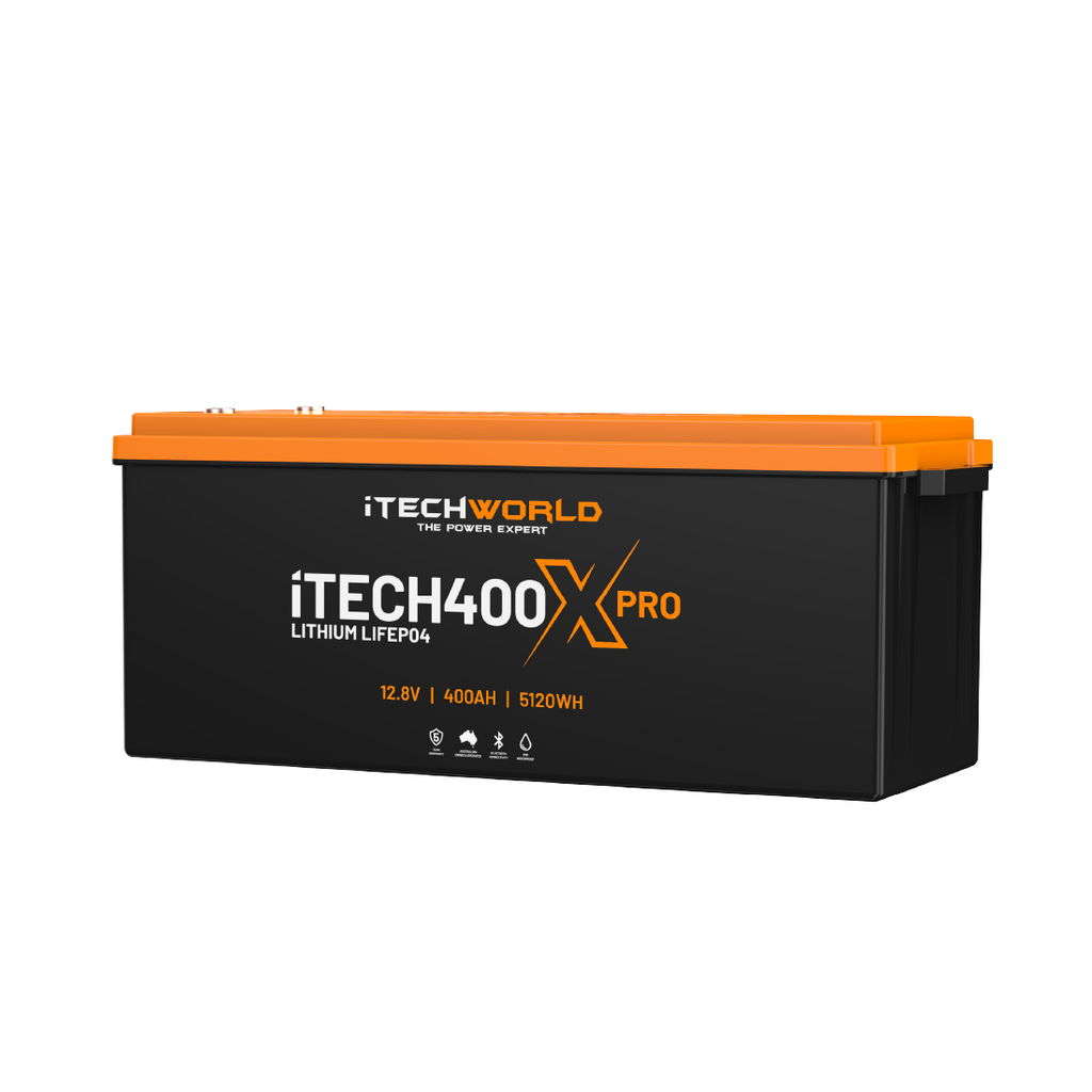 iTECH400X PRO 400Ah Lithium Deep Cycle Battery with Bluetooth LiFePO4 ...