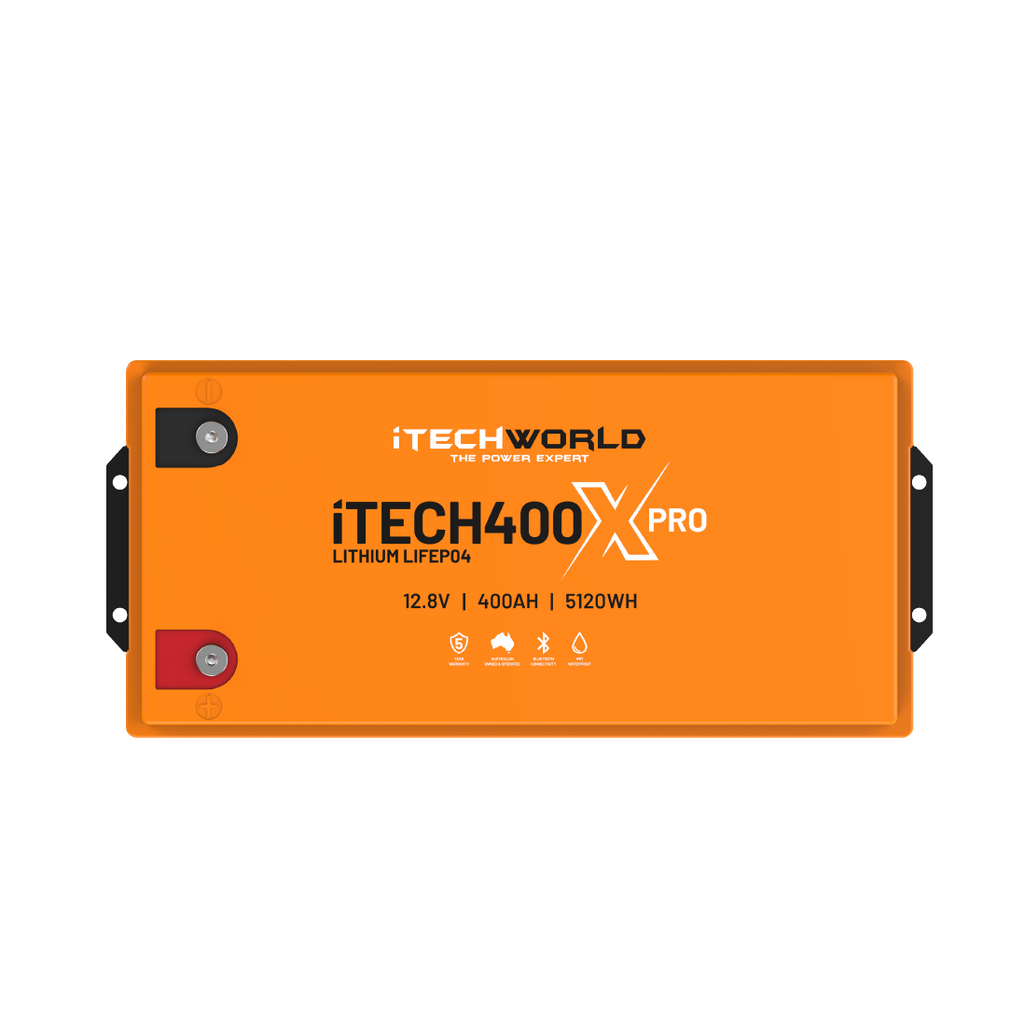 iTECH400X PRO 400Ah Lithium Deep Cycle Battery with Bluetooth LiFePO4 ...